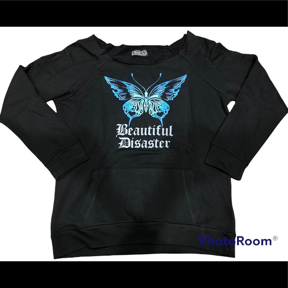 Beautiful Disaster | Sweaters | Beautiful Disaster Womens Black ...